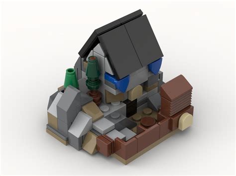 Lego Moc Burg Blaustein Micro Castle Bluestone Micro By