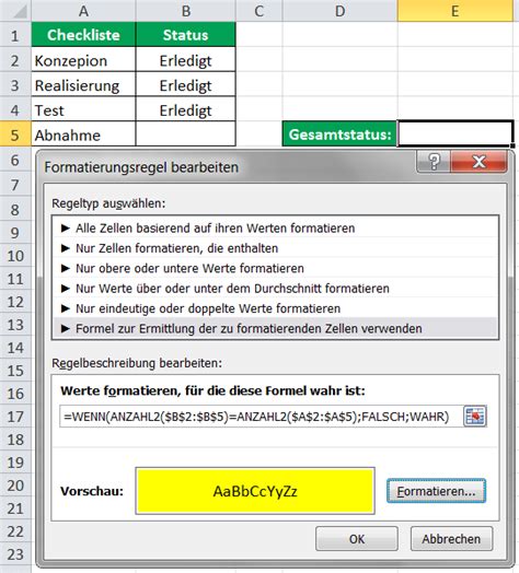 Free Excel Bedingte Formatierung Formel 2 Bedingungen