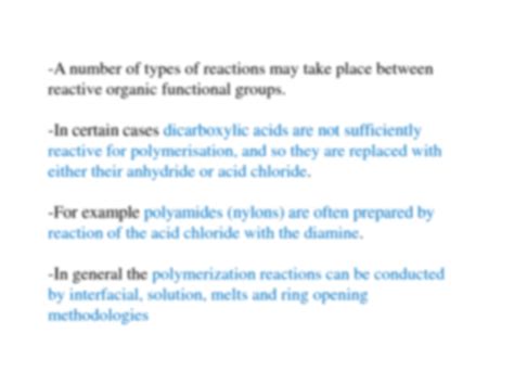 Solution Ch 4 Step Reaction Polymerization Studypool