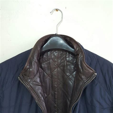 Massimo Dutti Reversible Leather Jacket Mens Fashion Coats Jackets And Outerwear On Carousell