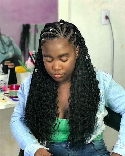 30 Pretty Fulani Braids With Curls And Hairstyle Ideas