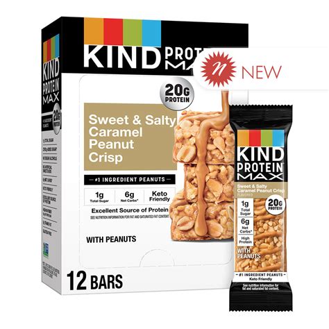 Kind Sands Caramel Peanut Crisp Protein Bar Nassau Candy