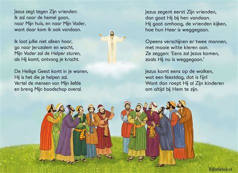 Hemelvaart Jezus Gaat Naar De Hemel Bijbelidee Nl Bij Dit Verhaal Is