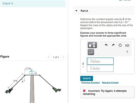 Solved Figure 1 Part A Determine The Constant Angular