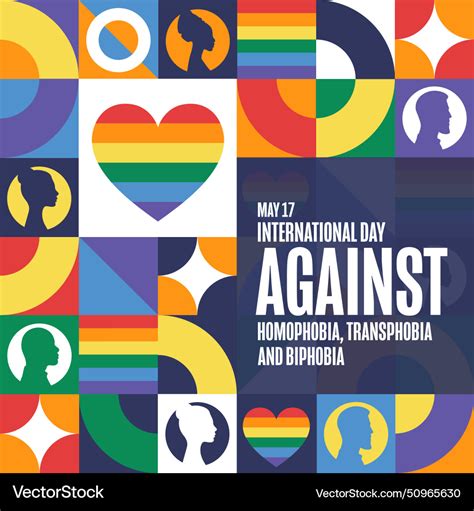 International Day Against Homophobia Transphobia Vector Image