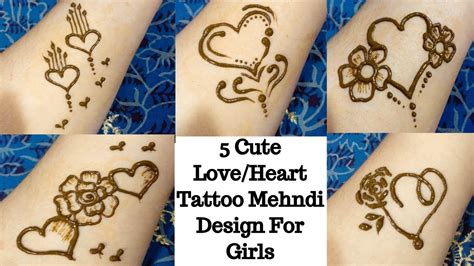 Stylish Heart Tattoo Mehndi Design Stylish Simple Love Heart Tattoo