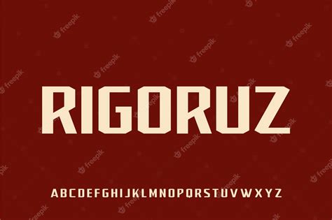 Premium Vector Urban Modern Alphabet Font