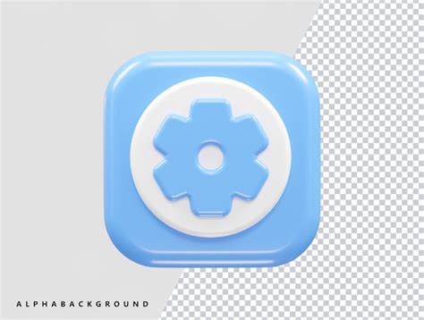 Premium Psd Setting Icon 3d Illustration Rendering Element