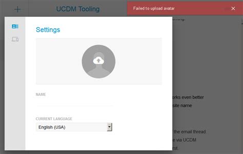 Getting The Error Failed To Uplaod Avatar From The Web Client Cisco Community