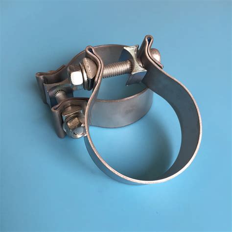 랩 버튼 조인트 배기 밴드 클램프 자동차 오토바이 슬리브 304 스테인리스 스틸 머플러 클램프 2 인치 25 인치 3 인치 35 인치배기 어셈블리