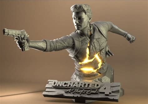 Uncharted Nathan Drake Bust 3d Printing Stl Files 3d Print Maker Club