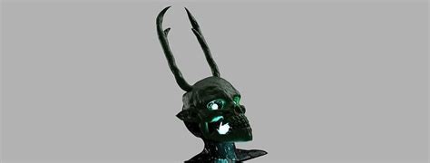 The Owl House Belos Monster Mask Hunter Possessed Horns 3D Model 3D
