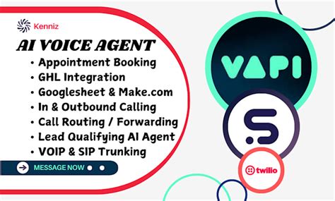 Setup twilio, vapi ai phone voice calling agent for in and outbound ...
