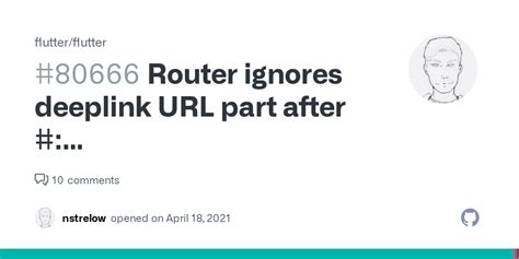 Router Ignores Deeplink Part After Baseurl Token Xyz