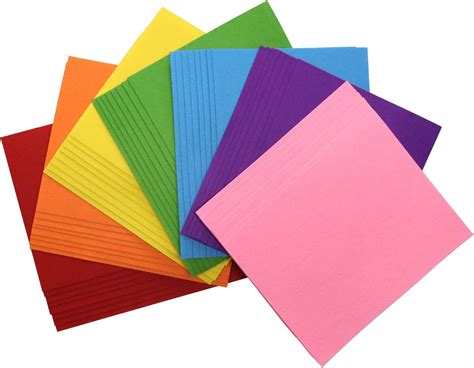 Woolous Felt Sheets A4 Size Craft Felt Fabric Patchwork Sewing Square