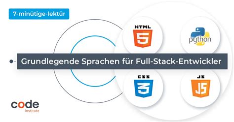 Grundlegende Sprachen für Full Stack Entwickler Was Sie lernen sollten