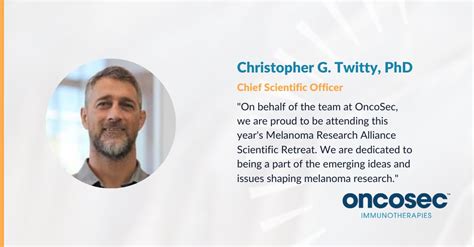 Oncosec On Linkedin Our Chief Scientific Officer Dr Chris Twitty Is Participating In This…