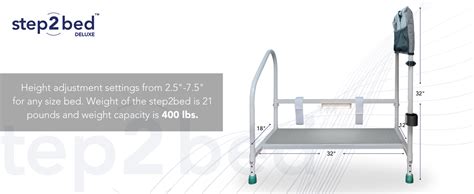 Amazon Step2bed Deluxe Bed Rails For Elderly Adults Adjustable Height Bed Safety Rail For
