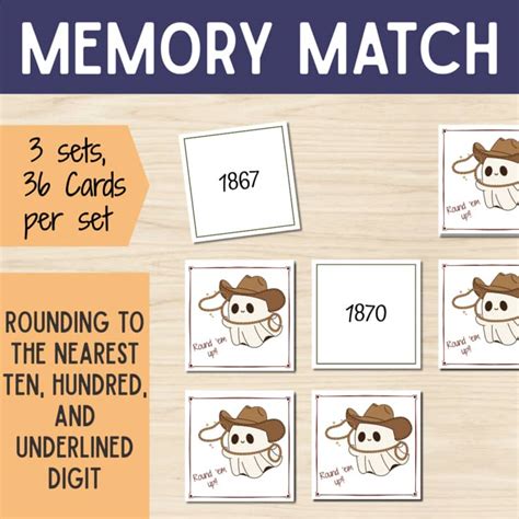 Two Halloween Place Value Rounding Math Games Partner Or Whole Class