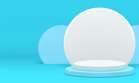 파란 3d 전시실 실린더 연단 주춧대 제품 쇼 현실적 벡터 삽화 0명에 대한 스톡 벡터 아트 및 기타 이미지 0명 3차원