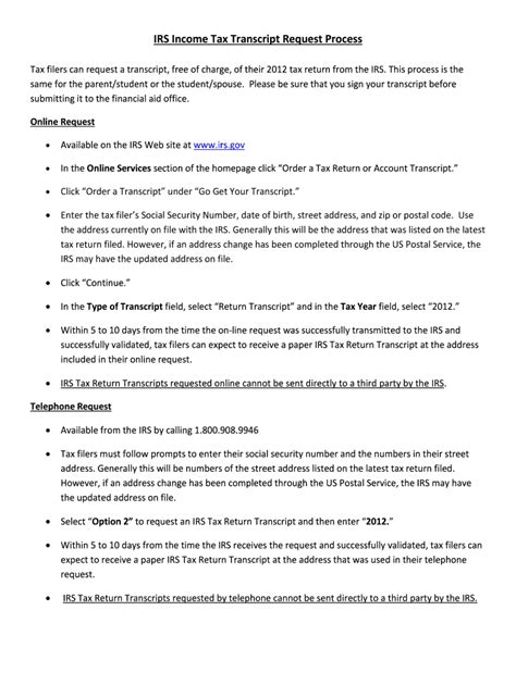 Fillable Online Sheltonstate Irs Income Tax Transcript Request Process