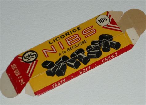 1950s Licorice Nibs Candy Box 1854110622