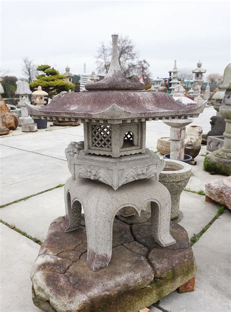Buy Kaku Yukimi Gata Ishidoro Japanese Stone Lantern Authentic