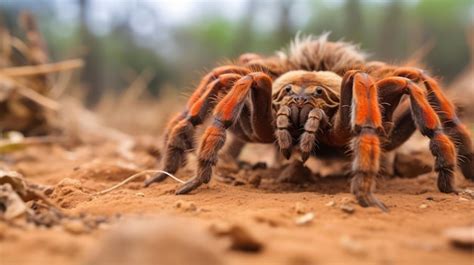 Premium Ai Image Tarantula In Its Natural Habitat