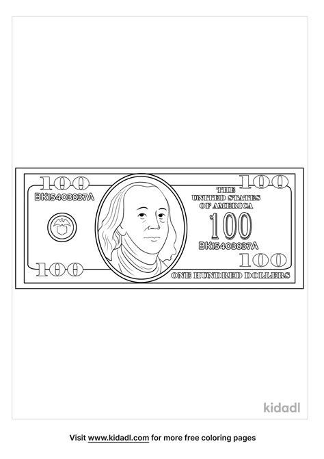 100 Dollar Bill Coloring Page Free Coloring Pages Porn Sex Picture