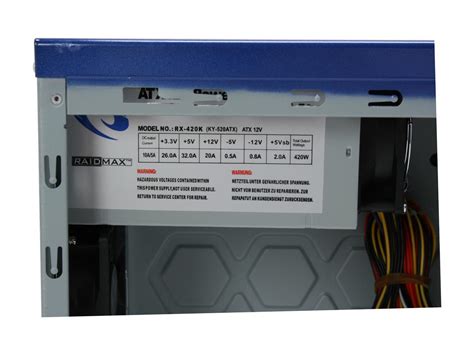 Raidmax Scorpio Casekeyboardmouse Atx 868wupcombo Blue Computer Case