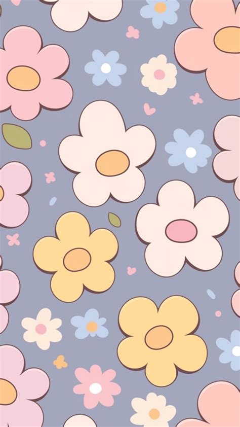 Aesthetic Flower Pattern Phone Wallpaper Crafty Cici Joy
