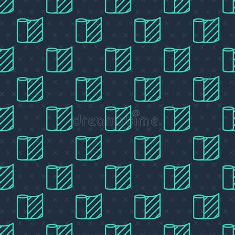 Green Line Wallpaper Icon Isolated Seamless Pattern On Blue Background