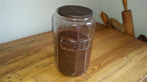 Vintage Large Hoosier Coffee Jar Antique Price Guide Details Page