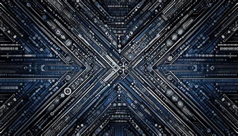 Premium Photo Seamless Binary Code Background In Blue And Black