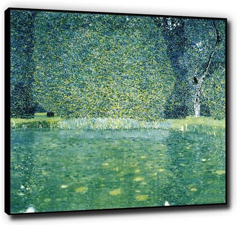 Jp グスタフ・クリムト 「カンマー城の公園」 有名な油絵複製 クリムト キャンバス ウォール アート フレーム付き
