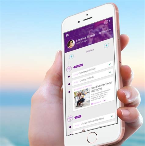 Timeline UI New Fashion Trends Blackberry Phone Ui Ux Design