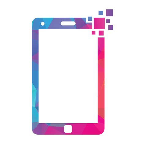 Mobile Pixel Logo Design Vector Illustration 37803460 Vector Art At
