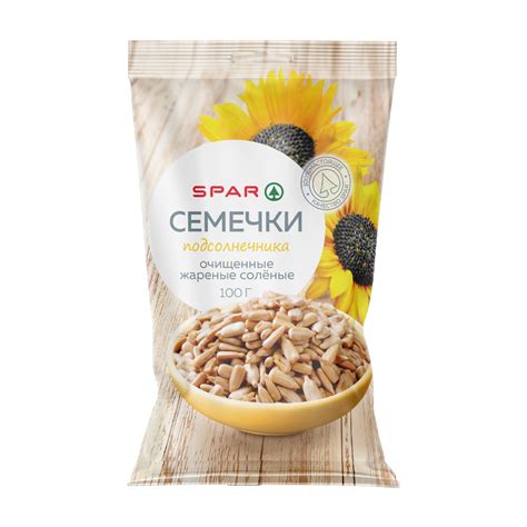 Купить семечки подсолнечника Spar очищенные жареные соленые 100г с