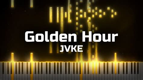 Jvke Golden Hour Piano Cover Youtube