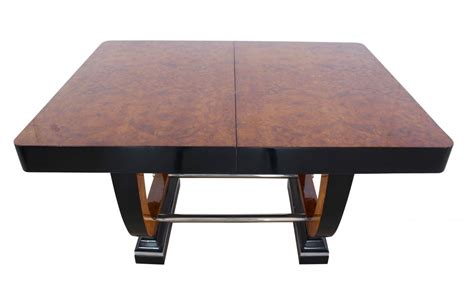 Proantic Expandable Art Deco Dining Table Thuja Roots And Black Fra
