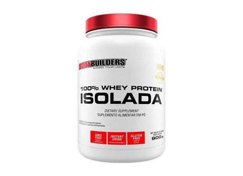 100 Whey Protein Isolada 900g Baunilha Bodybuilders Unis O