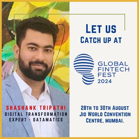 Shashank Tripathi On Linkedin Gff24 Datamatics Fintech Itservices