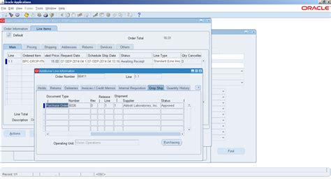 Oracle Order Management Drop Ship Flow Learn Oracle