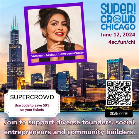 Samreen Arshad To Speak At Supercrowdchicago The Super Crowd Inc