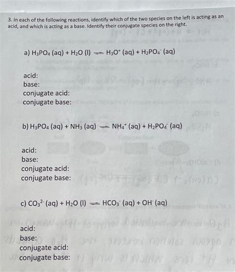 Solved 3 In Each Of The Following Reactions Identify Which