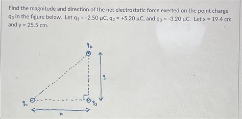 Solved Find The Magnitude And Direction Of The Net
