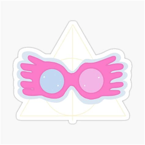 Luna Lovegood Glasses Stickers Redbubble