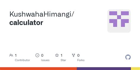 Github Kushwahahimangi Calculator