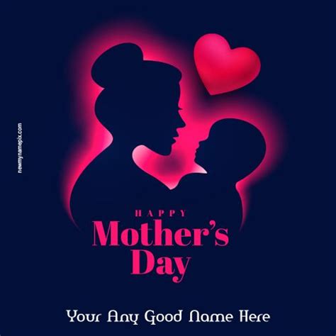 Happy Mothers Day Wishes With Name Editing Card