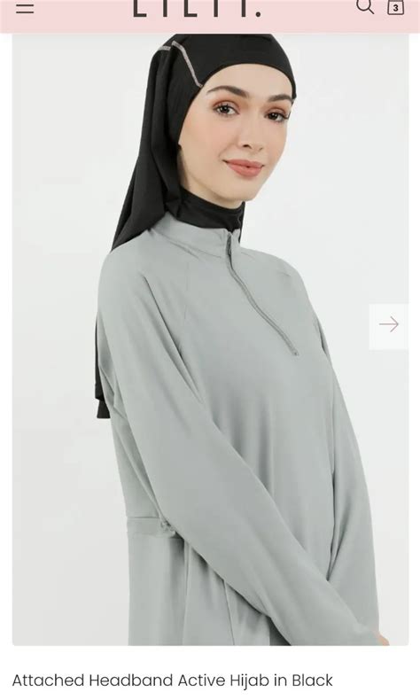 Lilit Attached Headband Activewear Hijab Womens Fashion Muslimah